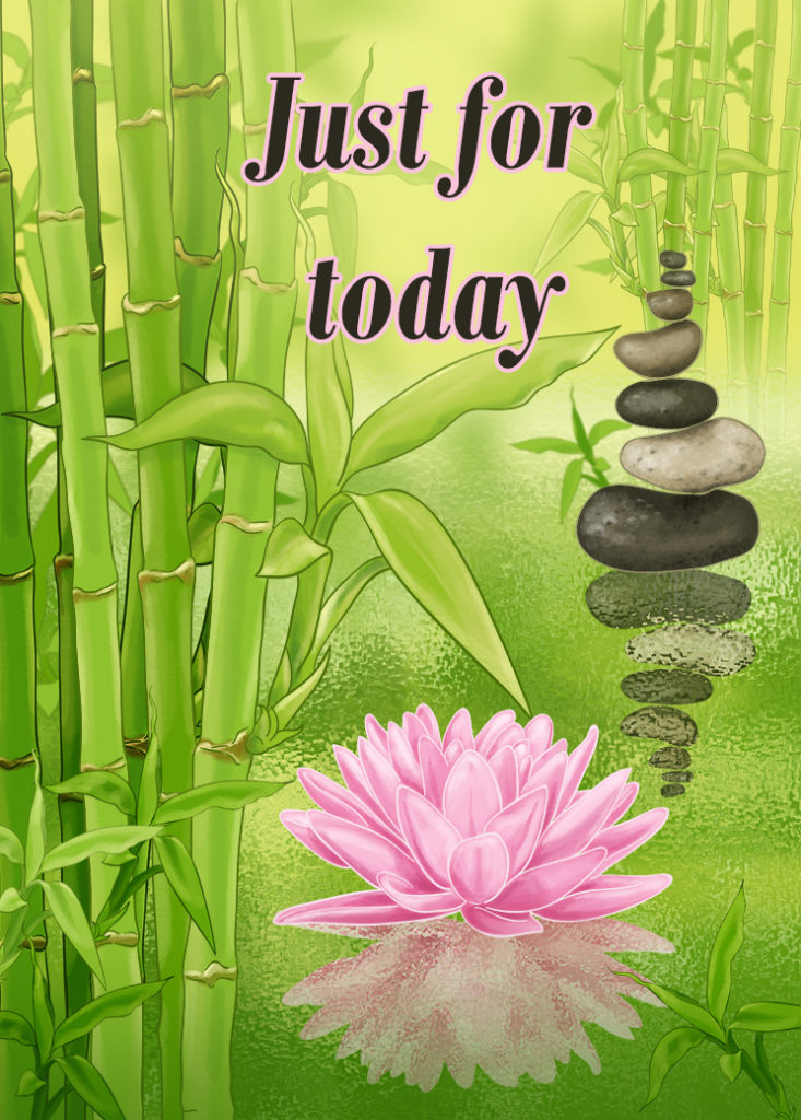 Just for today CARD COVER - Reiki Jane